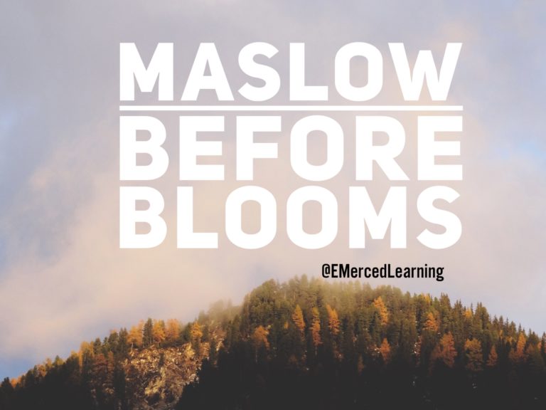 Maslow Before Blooms | Emerced Learning